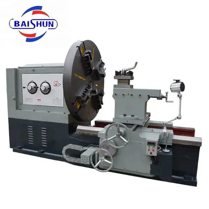 Automotive Wheel Facing Lathe Machine Economic Floor Type Face Lathe