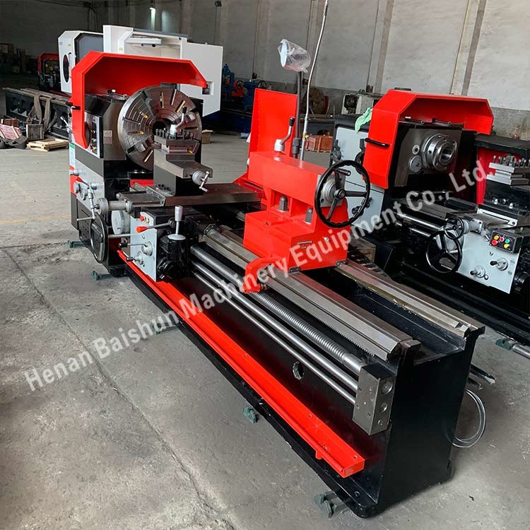 Manual Gap Bed Horizontal Lathe High Speed Precision Brake Disc Lathe ...