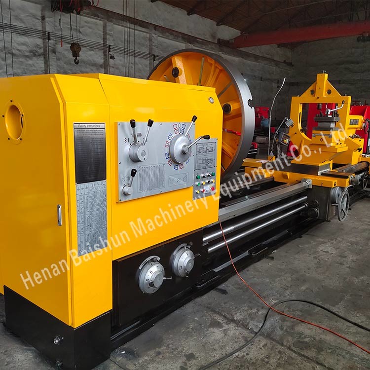 Large Diameter Horizontal Lathe Machine Parallel Mechanical Torno Iron ...